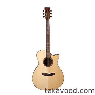 Takavood Folk Guitar 41 inch Acoustic Guitar Spruce Top Guitars Cutaway Guitar supplier