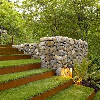 Christmas corten steel lawn edging garden bed landscape edging