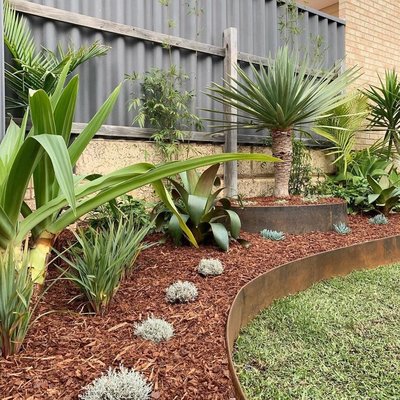 flexible corten steel raised bed edging metal garden landscape lawn border