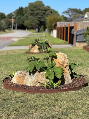 flexible corten steel raised bed edging metal garden landscape lawn border