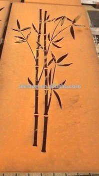 High quality corten steel wall panels used for garden screen fence
