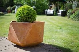 Cube Garden Corten Steel Decorative Metal Flower Planters