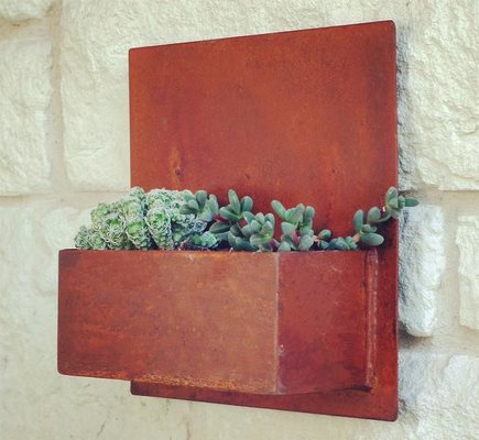 Corten steel extra large planters for live trees with great price