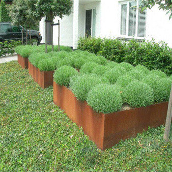 Corten steel extra large planters for live trees with great price