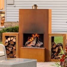 hand forged Rusty corten weathering steel outdoor/garden large fire pits