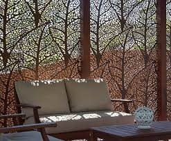 decorative laser cut corten steel sheets for garden screen with frame