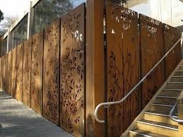 architectural rustic decorative metal outdoor screens