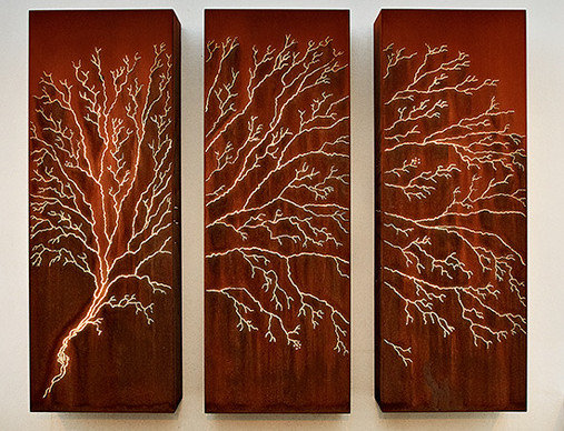 architectural rustic decorative metal outdoor screens