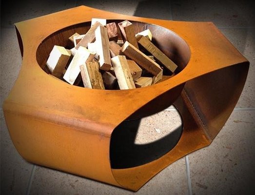 Superior Corrosion Resistance Performance Big Moon And Star Corten Steel Garden Fire Ring