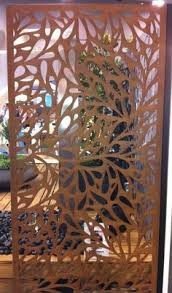 Vintage Home Decor Japan Metal Corten Steel Screen Sculpture