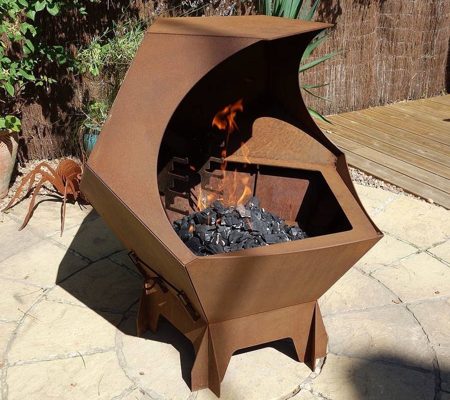 Corten weathering steel fire pits /Corten steel decoration /corten steel outdoor fire pit