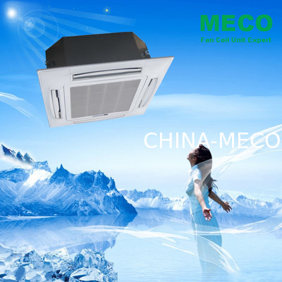 Chilled water 4 way ceiling concealed cassette type fan coil units-1400CFM 4 TUBE