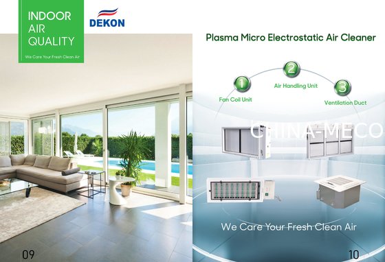 Plasma Micro electrostatic cleaner for FCU Air disinfection and sterilization Double flanged help to fight with covid-19