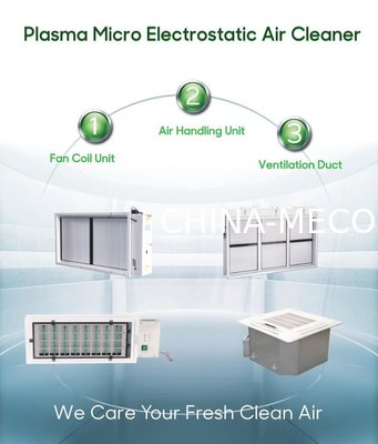 Ceiling cassette air cleaner with Plasma micro electrostatic technology clean Pm2.5 kill virus to help fight with COVID