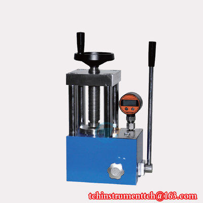 Laboratory 15T hydraulic manual powder pellet press machine with optional safety cover