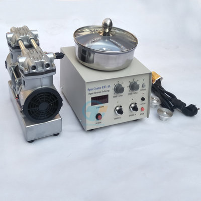 KW-4A vacuum spin coater with oil-less vacuum pump & vacuum chucks