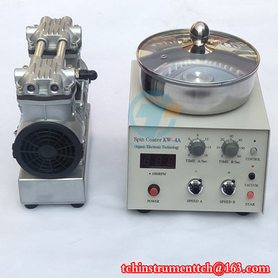 KW-4A vacuum spin coater with oil-less vacuum pump & vacuum chucks