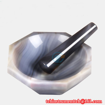 Top A degree Natural agate mortar and pestle with ID range from 40 to 320mm , factory price in stock for sale