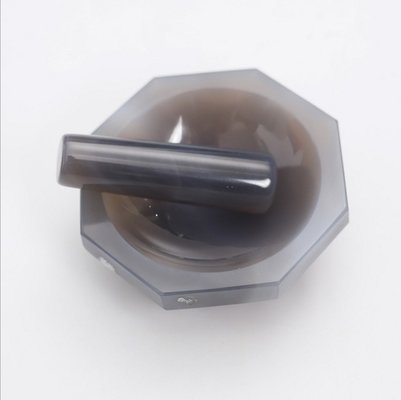 Top A degree Natural agate mortar and pestle with ID range from 40 to 320mm , factory price in stock for sale