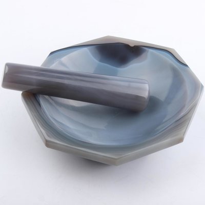 Top A degree Natural agate mortar and pestle with ID range from 40 to 320mm , factory price in stock for sale