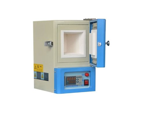 1200C resistane wire heated mini chamber muffle furnace for lab heat treatment, dental burnout furnace