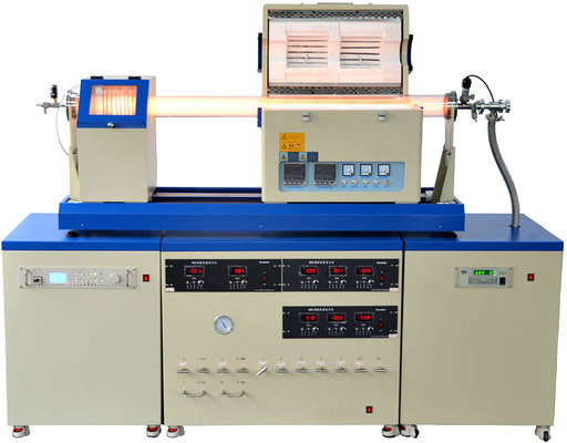 1200C (Plasma Enhanced Chemical Vapor Deposition) PECVD Split Tube Furnace System with MFC Gas Delivery & Vacuum Pump