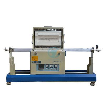 1200C Sliding RTP tube furnace for fast heating & cooling heat treatment process , CVD graphene tube furnace