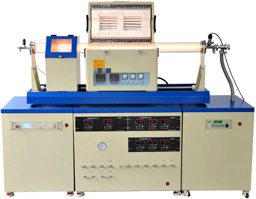 1200C Slid-able Multi Zone PECVD Tube Furnace system with 4 Channel Gas Delivery, PECVD  furnace system