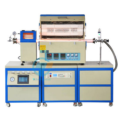 1200C Slid-able Multi Zone PECVD Tube Furnace system with 4 Channel Gas Delivery, PECVD  furnace system