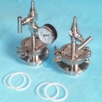 Quick Clamp Vacuum Sealing Assembly Flange with KF50 Vaccum Port for Tube Furance - EQ-FL-80QC