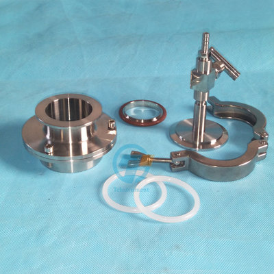 Quick Clamp Vacuum Sealing Assembly Flange with KF50 Vaccum Port for Tube Furance - EQ-FL-80QC