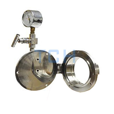 Hinged Type Vacuum Sealing Assembly flange with 1/4" thermocouple feedthrough for quartz or alumina tube