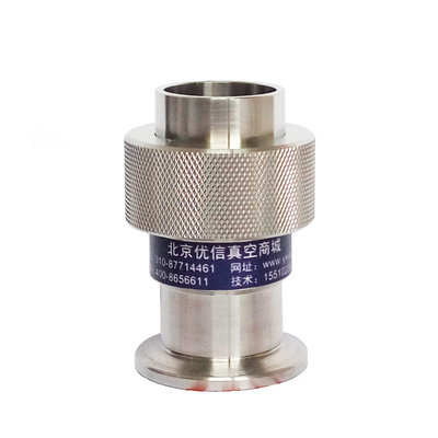 Adapter KF-50 to 2 in. I.D. Quick Coupling Compression Port, ISO-KF Flange Size NW-50, Stainless Steel