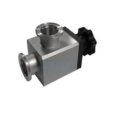 Stainless Steel Ball Valve for high vacuum sealing, KF25 Vacuum Right Angle Valve - EQ-KF-Valve-D25