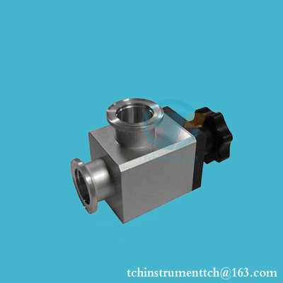 Stainless Steel Ball Valve for high vacuum sealing, KF25 Vacuum Right Angle Valve - EQ-KF-Valve-D25