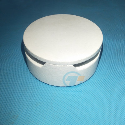 high purity round dental sintering crucible for sintering zirconia , dental sagger with lid