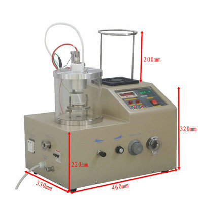 Compact DC Magnetron Sputtering Coater With Gold Target for Noble Metal Coating - VTC-16-D