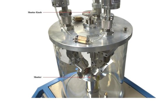 3 Heads Compact 1" RF Plasma Magnetron Sputtering Coater, with DC Magnetron Sputtering Option - VTC-3RF
