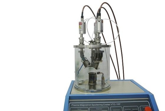 3 Heads Compact 1" RF Plasma Magnetron Sputtering Coater, with DC Magnetron Sputtering Option - VTC-3RF