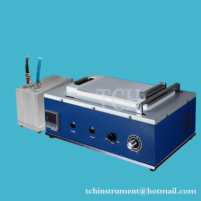 Mini Tape Casting Coater ( 200Lx100W mm) with Heat-able Vacuum Bed & Vacuum Pump at 100ºC Max. - MSK-AFA-HC100