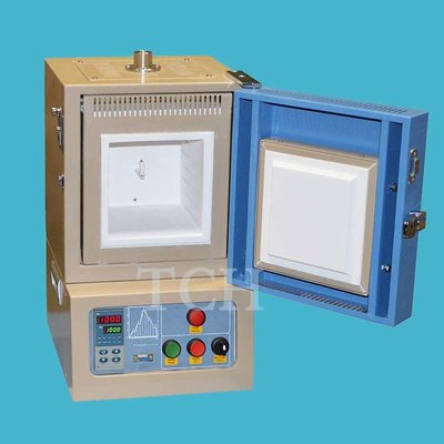 1200°C Small Box Furnace (6"x6"x7", 4.2 liter) with Programmable Controller - KSL-1200X-J-UL