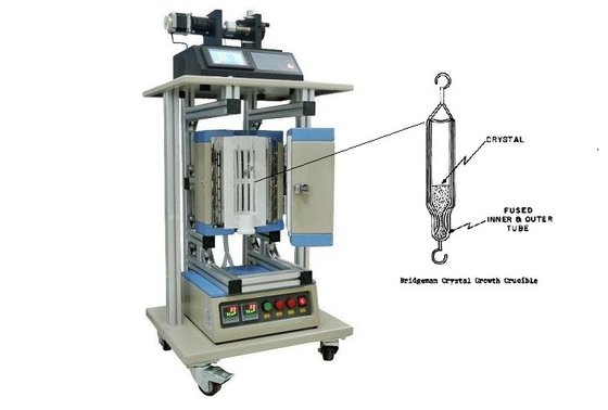 Compact Bridgman Crystal Growth Furnace with Hanging Wire Mechanism Up to 1100°C - OTF-1200X-S-VT-BMGH