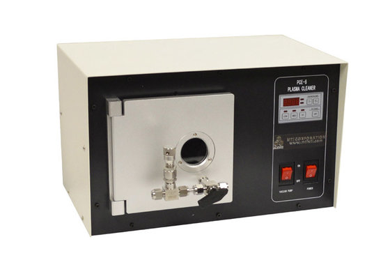 Medium Plasma Cleaner with Vacuum Pump , 6"Dx 6.5" L ( 3 Liter) Quartz Chamber 13.56 Mhz, 30W max. - EQ-PCE-6