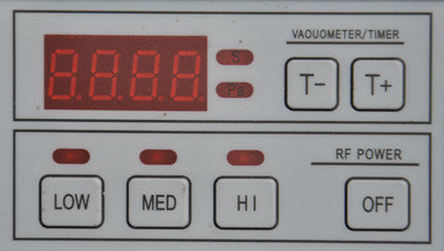 Medium Plasma Cleaner with Vacuum Pump , 6"Dx 6.5" L ( 3 Liter) Quartz Chamber 13.56 Mhz, 30W max. - EQ-PCE-6