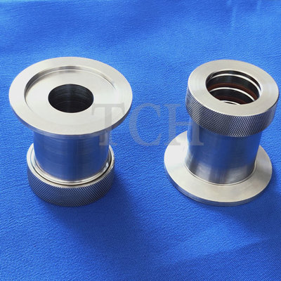 Adapter KF-40 to 1 in. I.D. Quick Coupling , Compression Port, KF40, NW-40, Stainless Steel , quick coupling for quartz