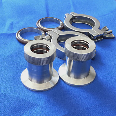 Adapter KF-40 to 1 in. I.D. Quick Coupling , Compression Port, KF40, NW-40, Stainless Steel , quick coupling for quartz