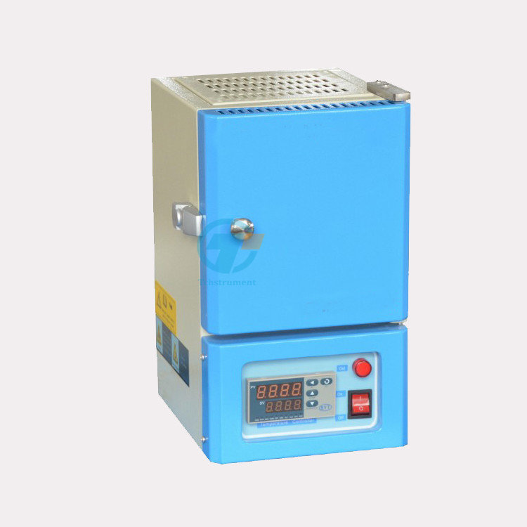 1200C resistane wire heated mini chamber muffle furnace for lab heat treatment, dental burnout furnace