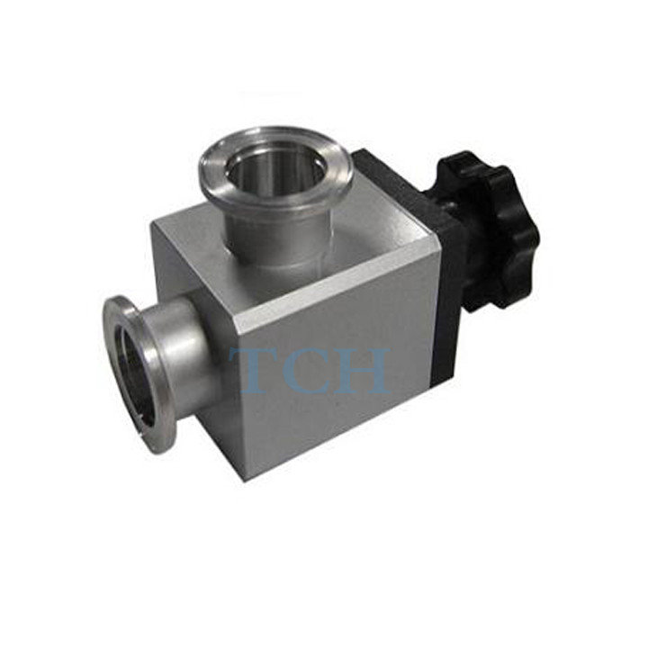 Stainless Steel Ball Valve for high vacuum sealing, KF25 Vacuum Right Angle Valve - EQ-KF-Valve-D25