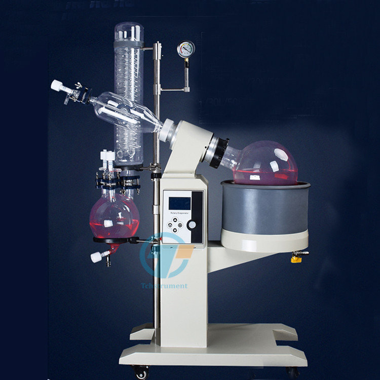 R-1005 5L Lab Vacuum Glass Rotary Evaporator with Electric lift water/oil bath