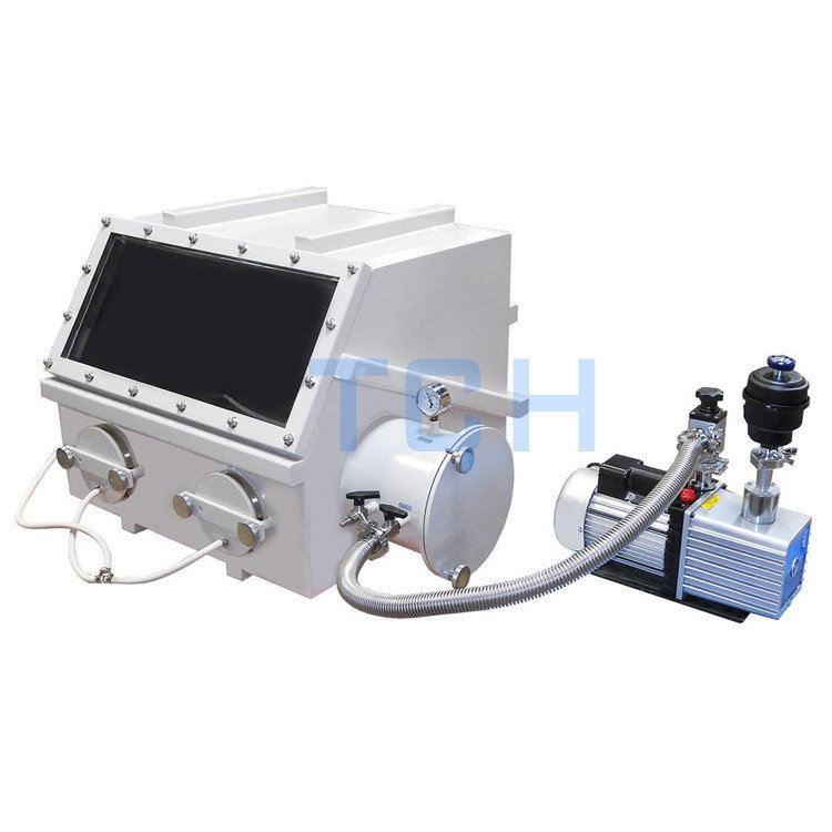 Benchtop Vacuum Glove Box (31"x 26" x 28") with Airlock and vacuum Flange & Gauge - VGB-3